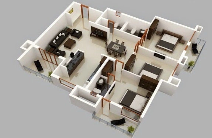 74 Foto Desain Rumah Minimalis 3 Kamar Tanpa Sekat , Mau Coba? 74 Foto Desain Rumah Minimalis 3 Kamar Tanpa Sekat , Mau Coba?